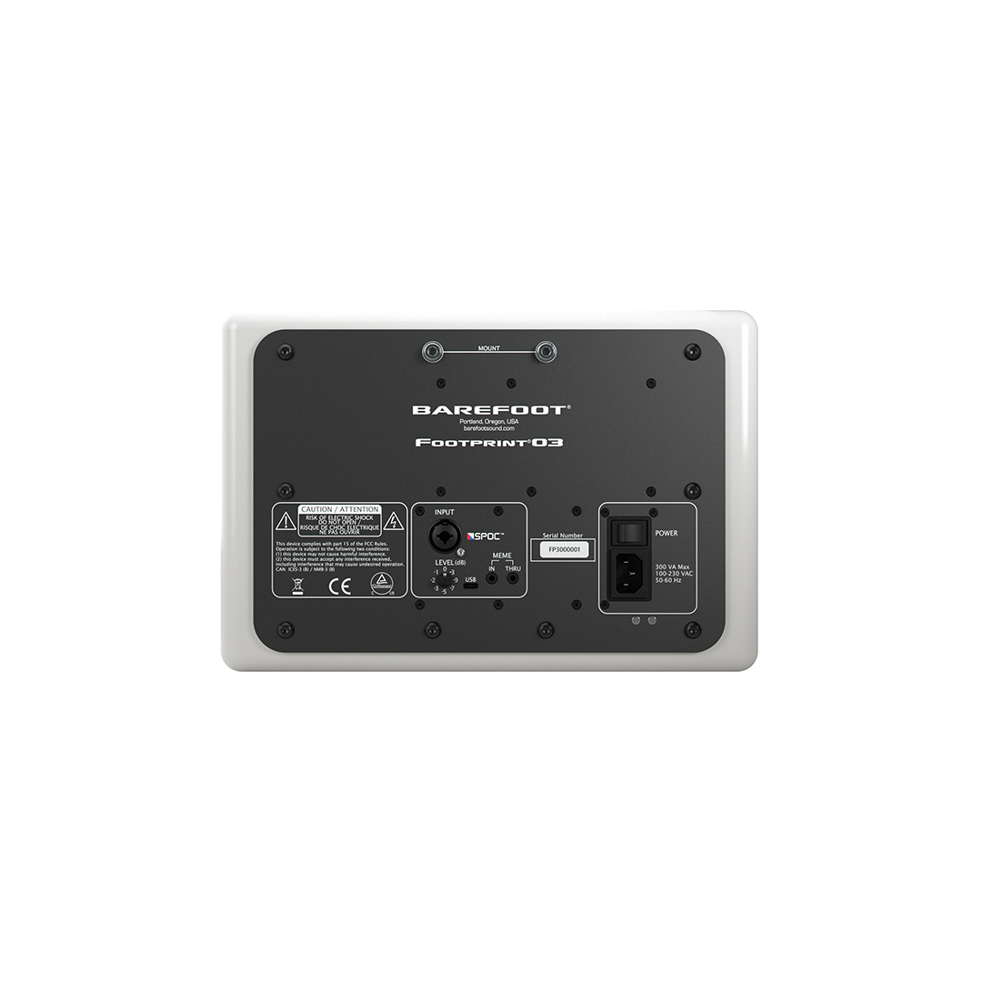 Barefoot Linear White Footprint03 (Pair) | Providence Sound And Vision